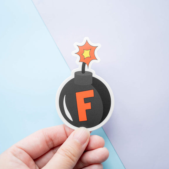 F Bomb Vinyl Stickers – Moonmoli