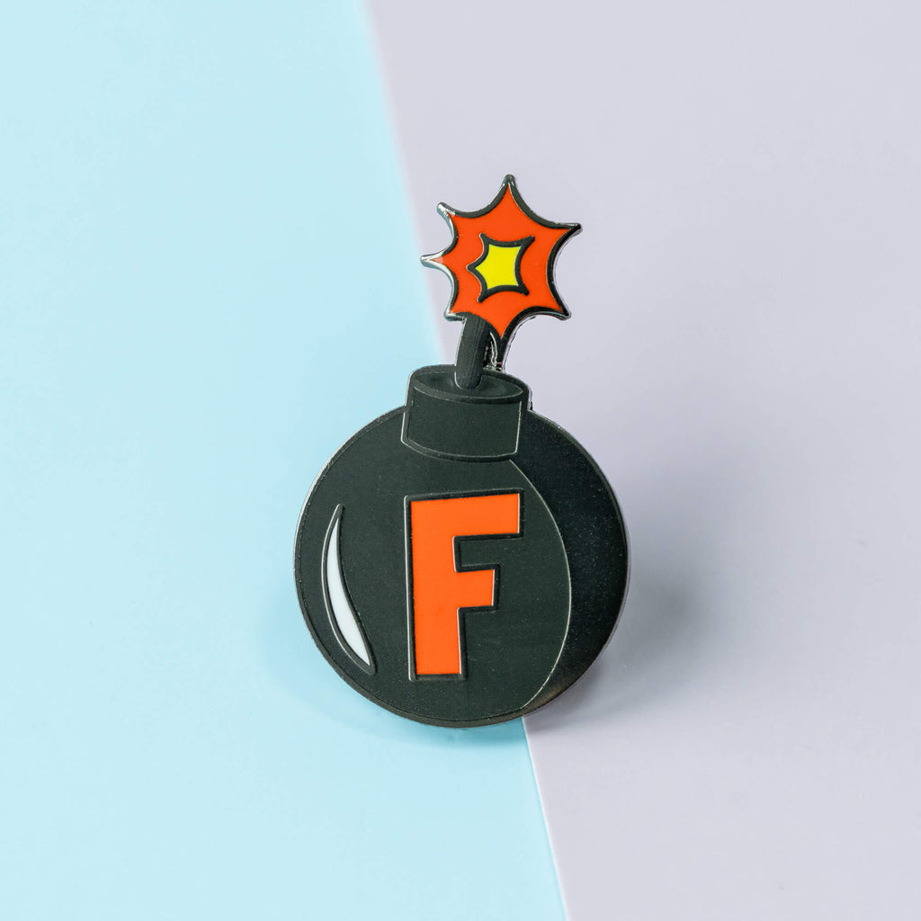 F Bomb Enamel Pin – Moonmoli