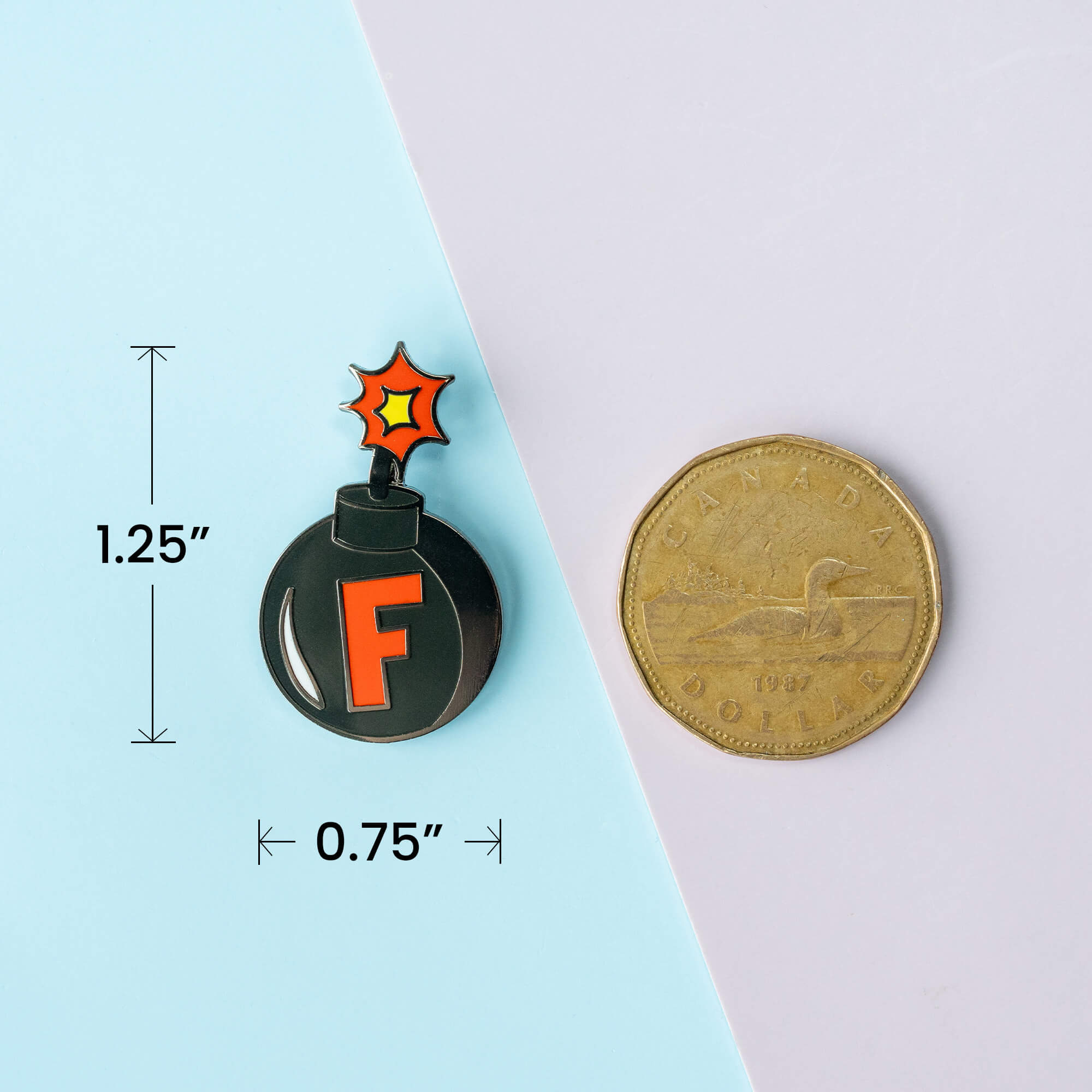 F Bomb Enamel Pin – Moonmoli