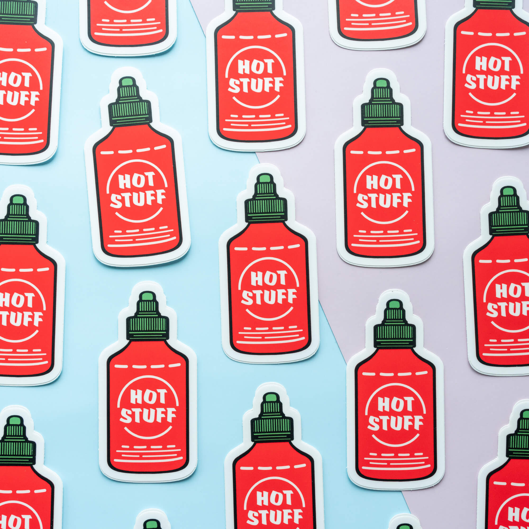 Hot Stuff Hot Sauce Vinyl Stickers – Moonmoli