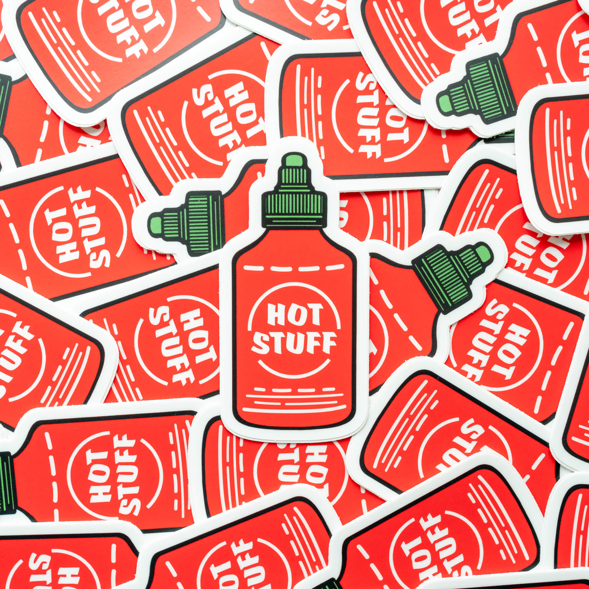 Hot Stuff Hot Sauce Vinyl Stickers – Moonmoli