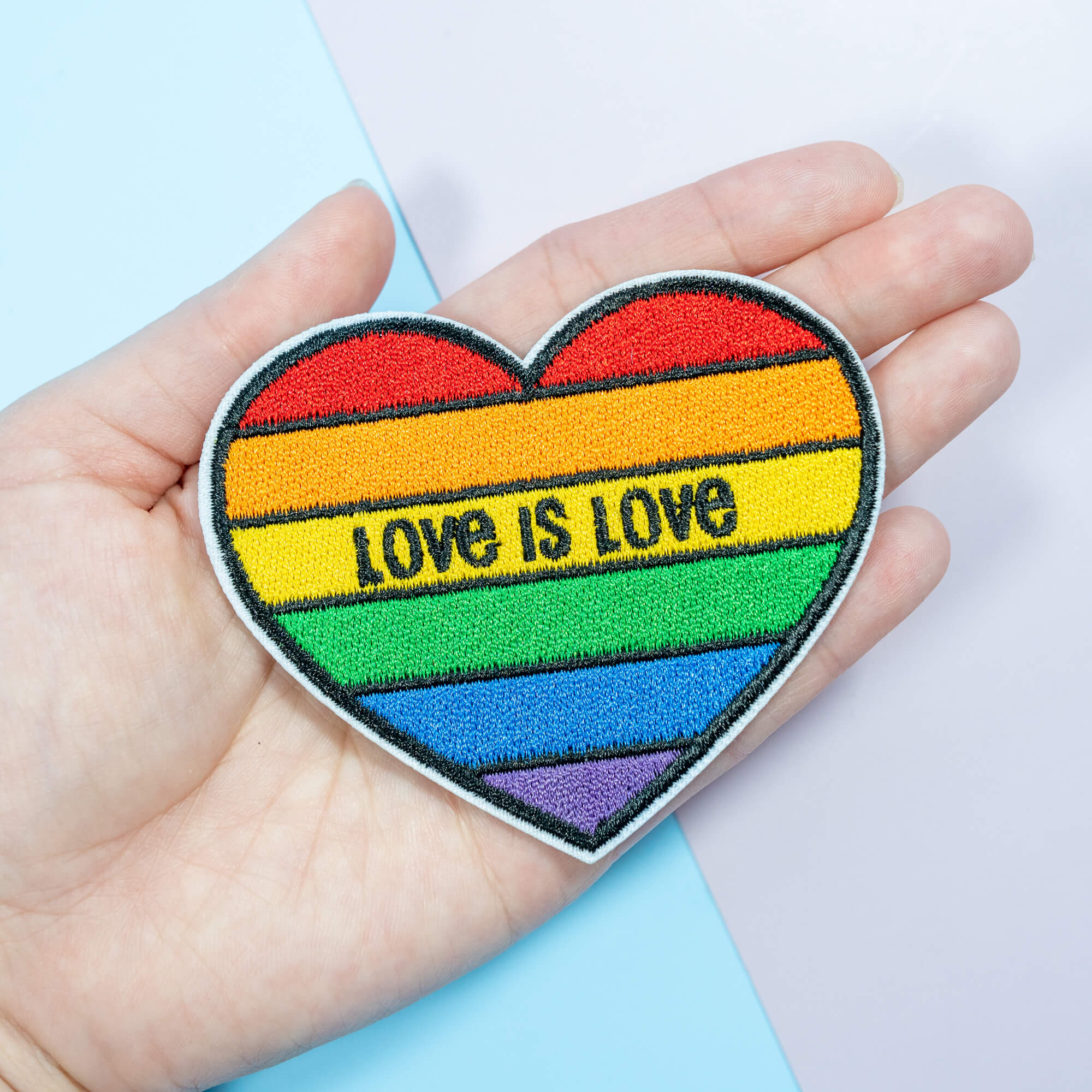 Love is Love Iron On Embroidered Patches – Moonmoli