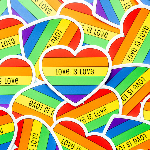 Love is Love LGBTQ Pride Vinyl Stickers – Moonmoli