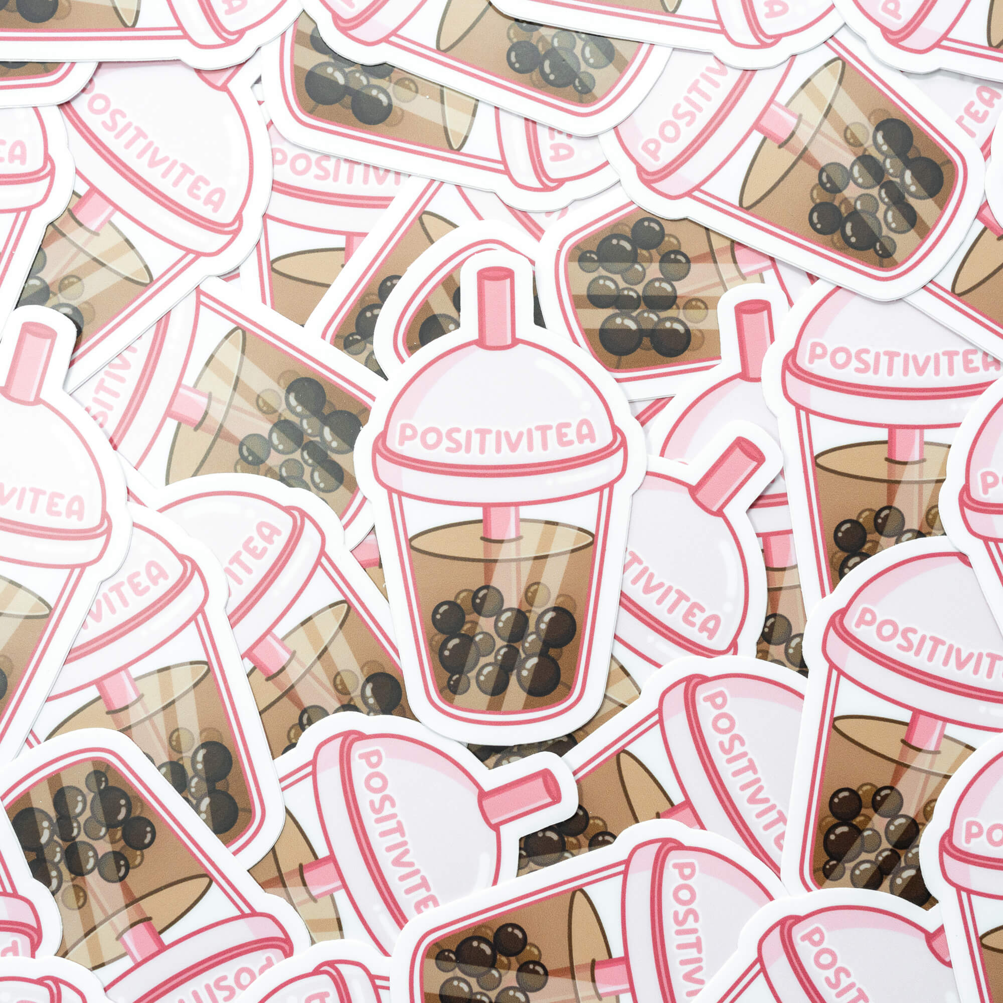 Positivitea Bubble Boba Tea Vinyl Stickers – Moonmoli
