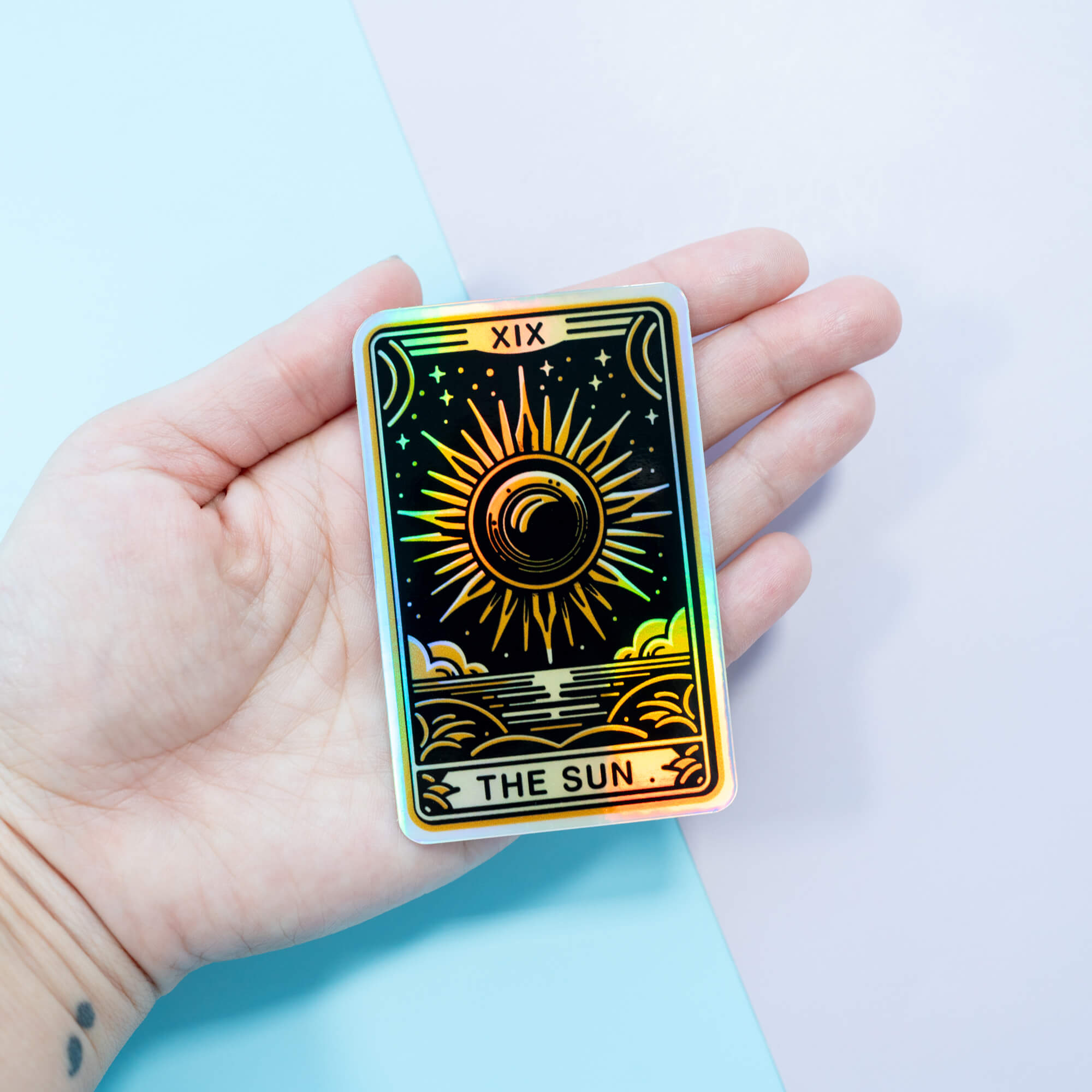 The Sun Tarot Card Holographic Vinyl Stickers – Moonmoli