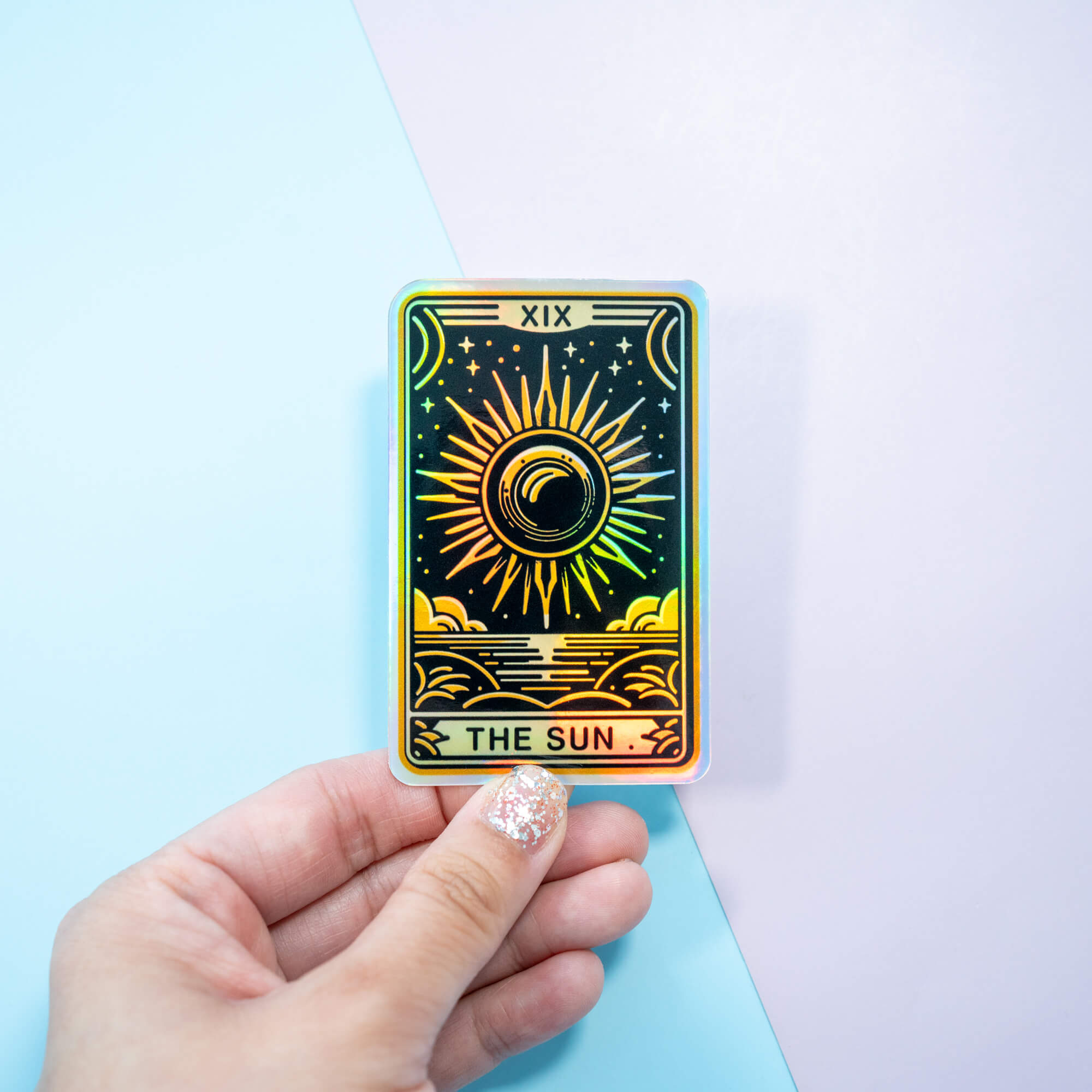 The Sun Tarot Card Holographic Vinyl Stickers – Moonmoli