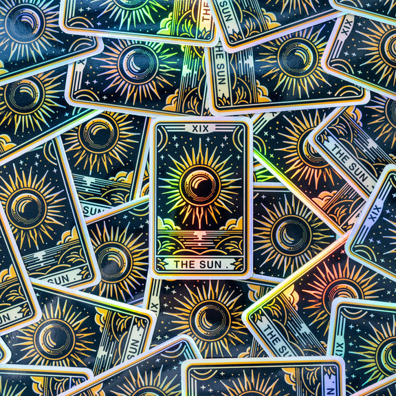 The Sun Tarot Card Holographic Vinyl Stickers – Moonmoli
