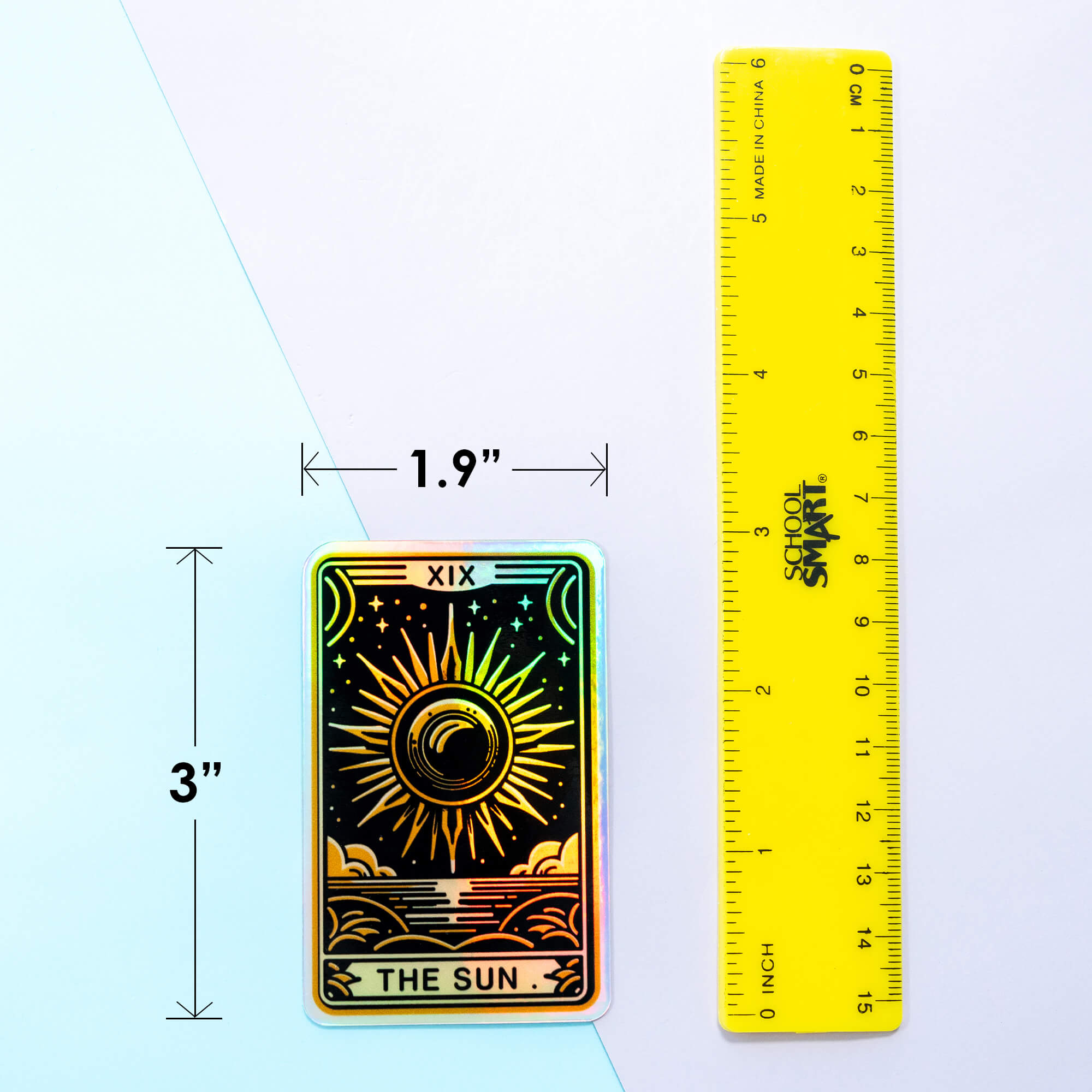The Sun Tarot Card Holographic Vinyl Stickers – Moonmoli