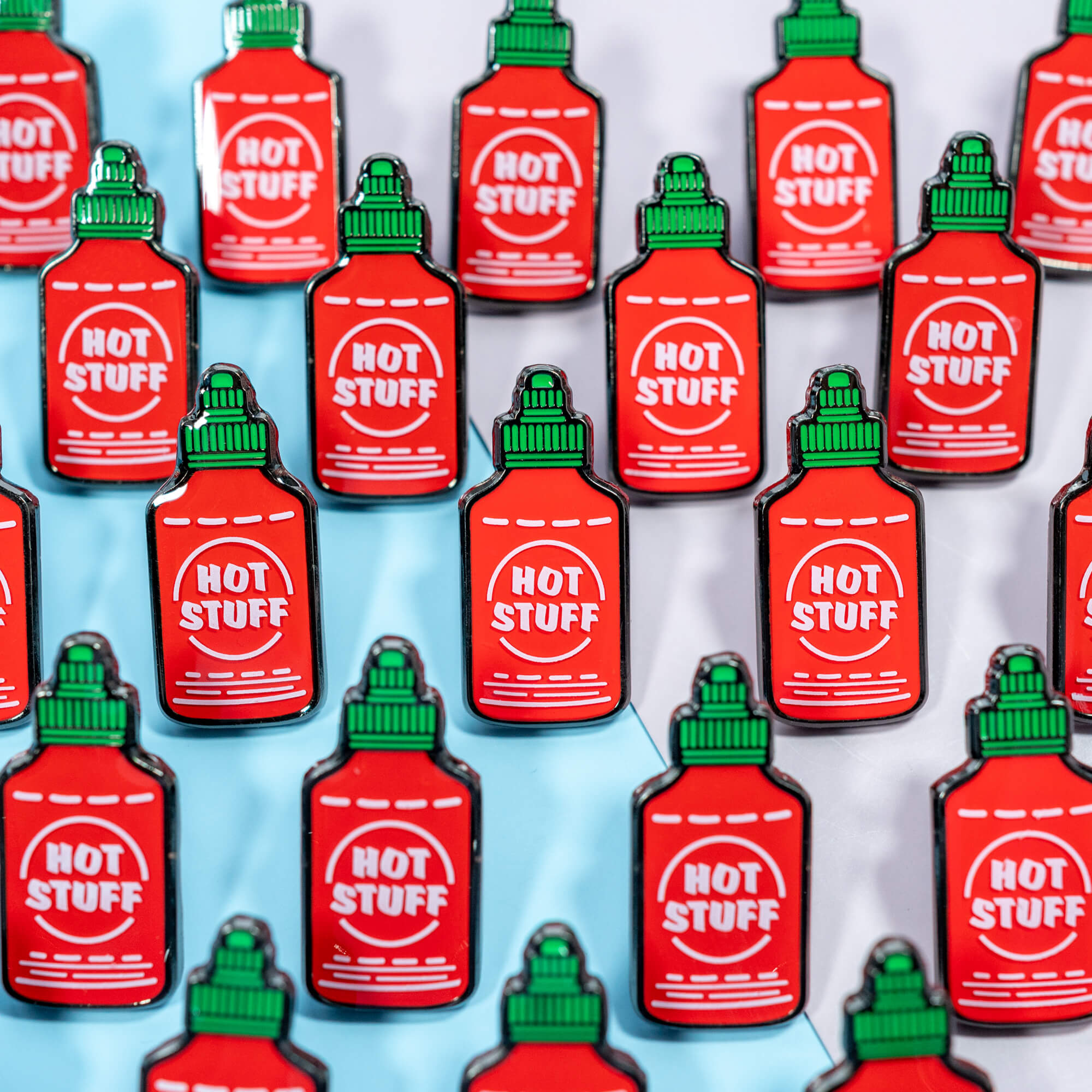 Hot Stuff Hot Sauce Enamel Pin – Moonmoli