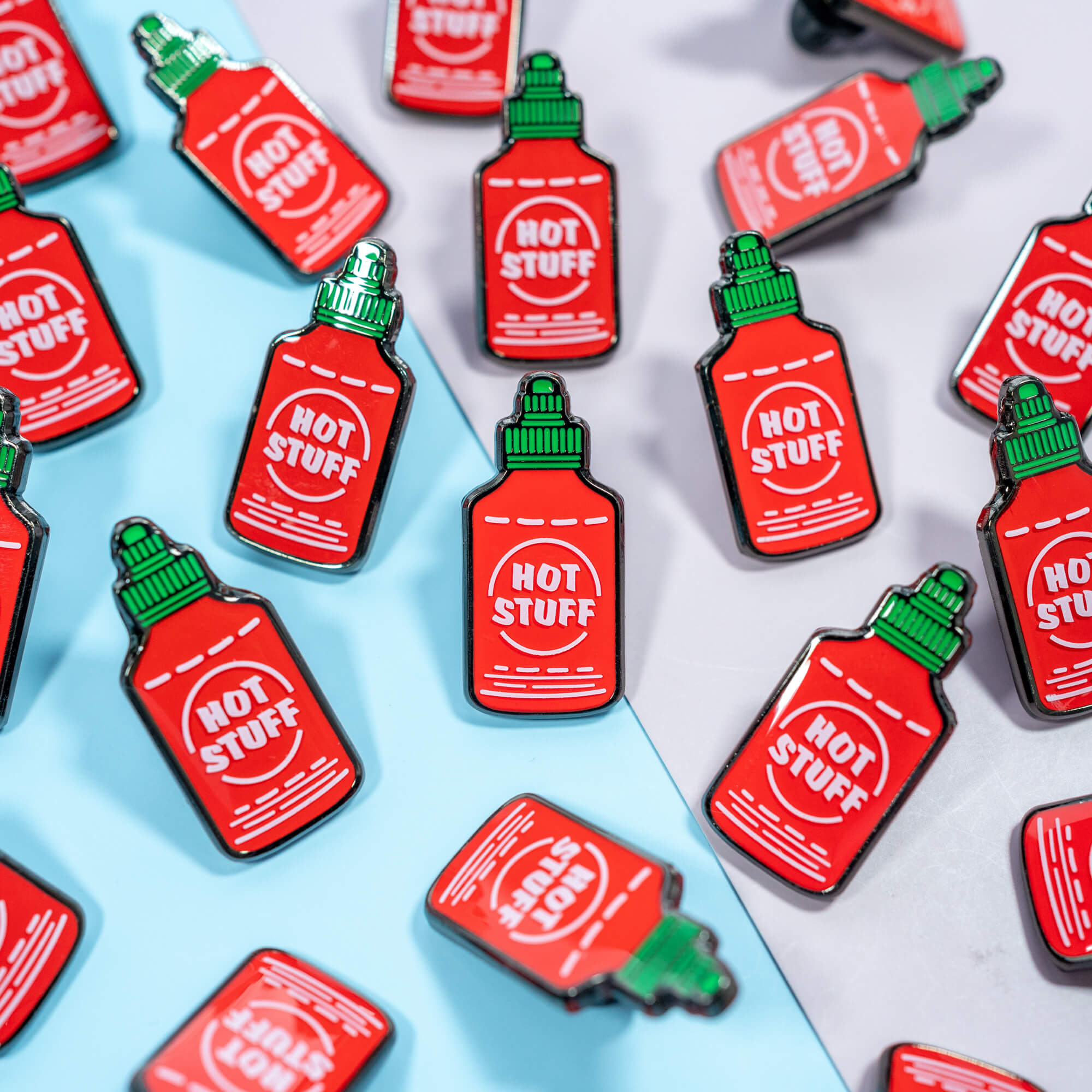 Hot Stuff Hot Sauce Enamel Pin – Moonmoli