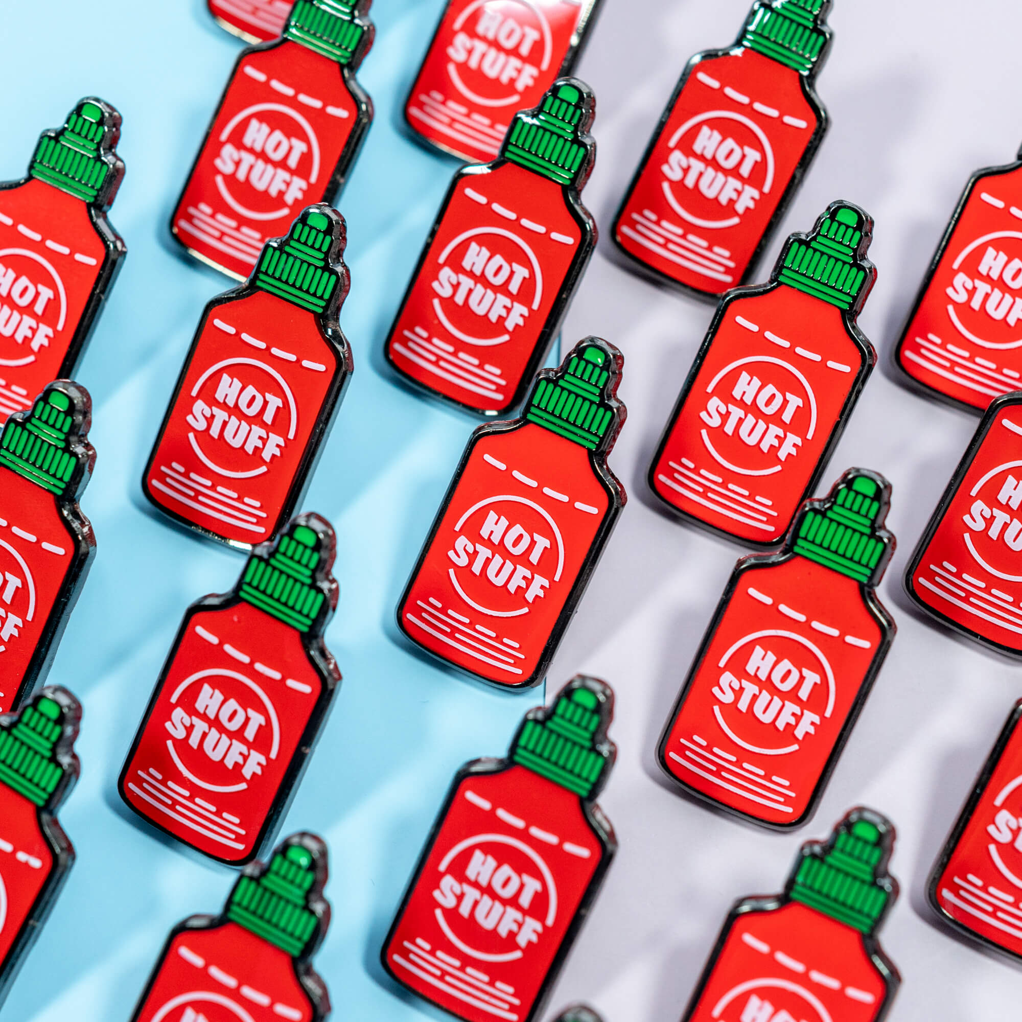 Hot Stuff Hot Sauce Enamel Pin – Moonmoli