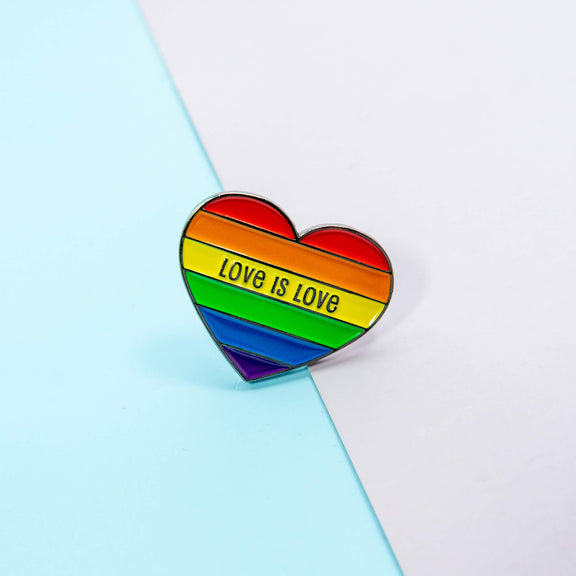 Love is Love Pride LGBTQ Enamel Pin – Moonmoli